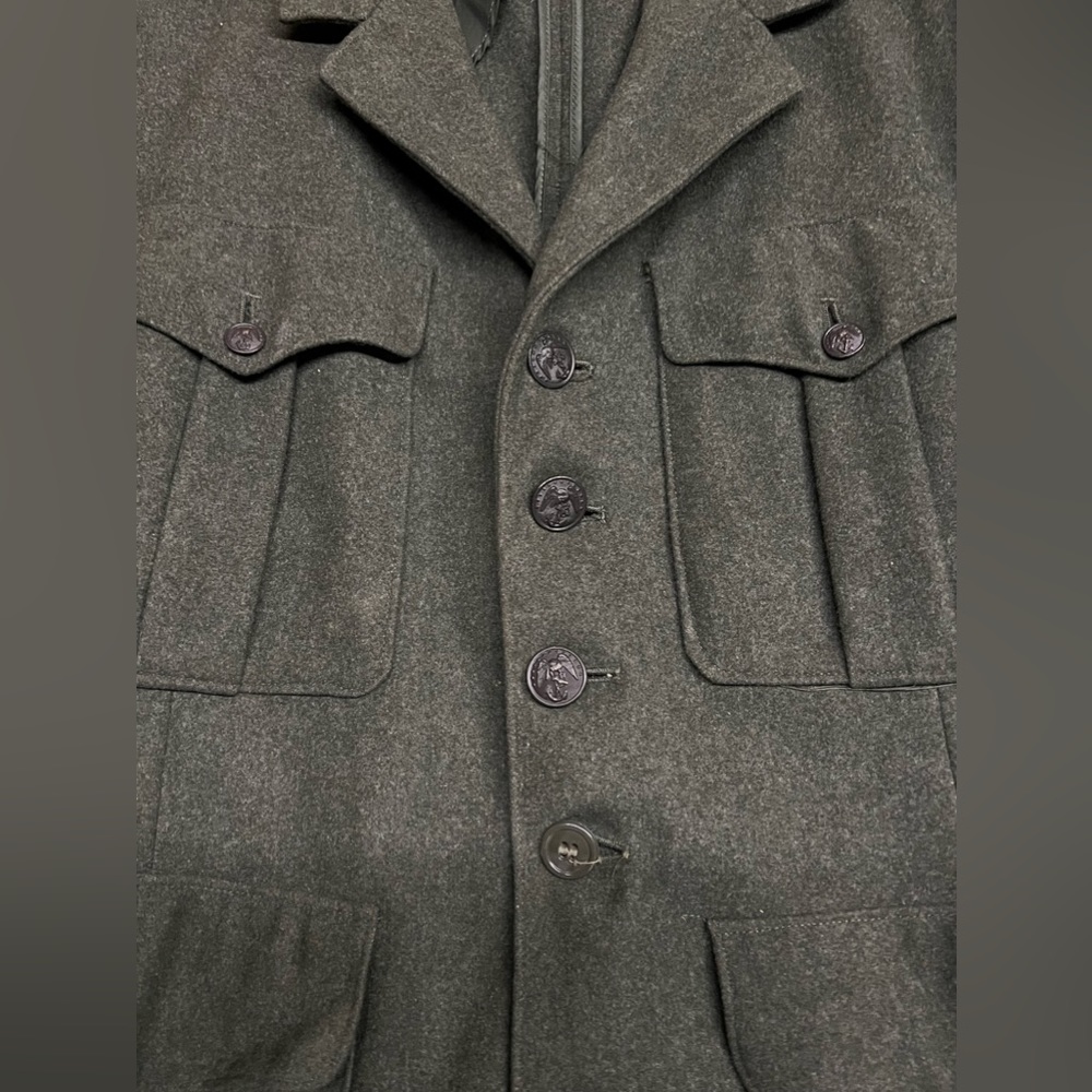 Vintage Vietnam Wool Army Green Military Jacket. - Gem